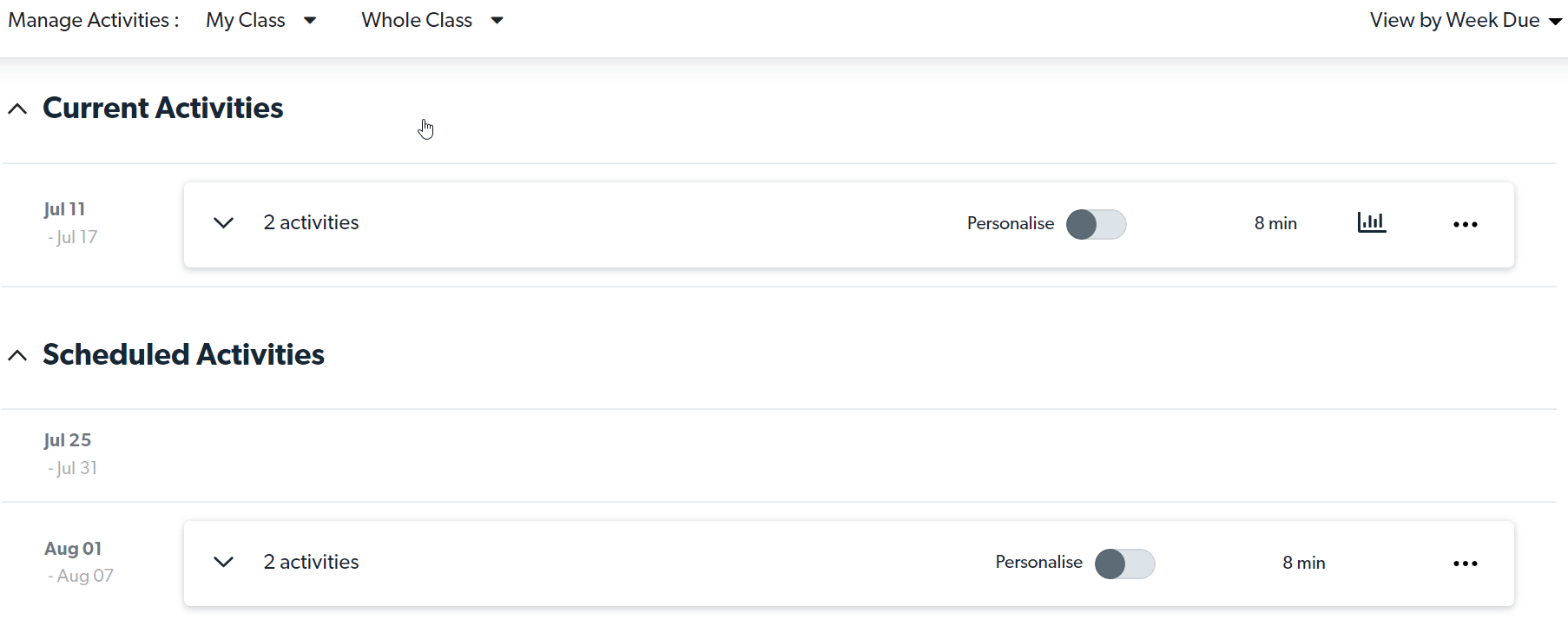 Check if my students have completed their activities – Matific Help