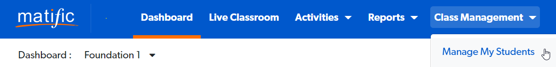 Delete a student account – Matific Help