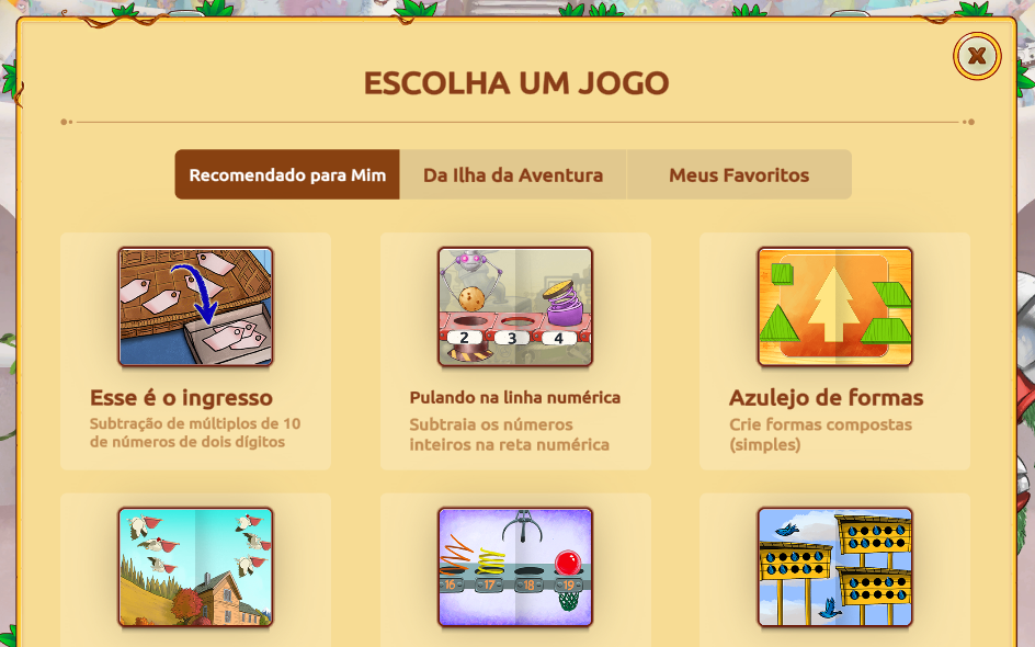 Matific Arena para Estudantes - Iniciar um jogo – Matific Help Brazil