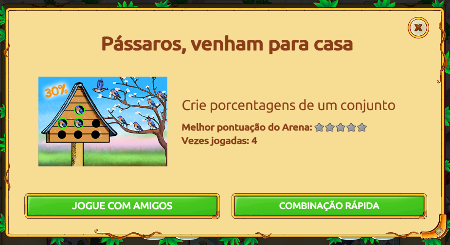 Matific Arena para Estudantes - Iniciar um jogo – Matific Help Brazil