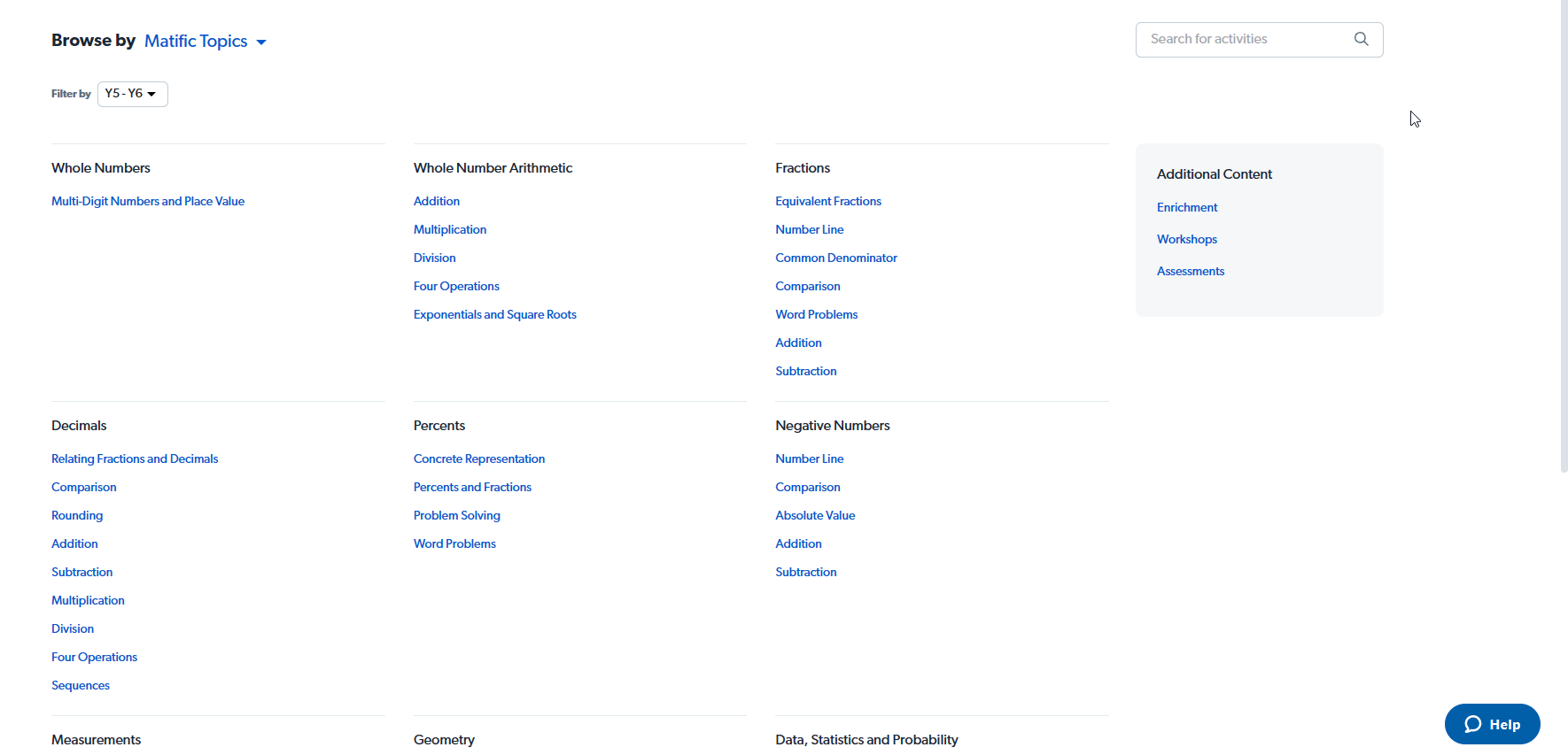 Workshops – Matific Help