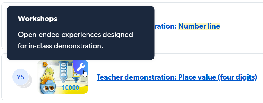 Workshops – Matific Help