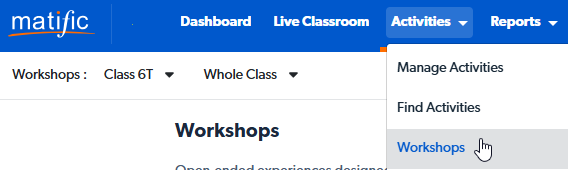 Workshops – Matific Help